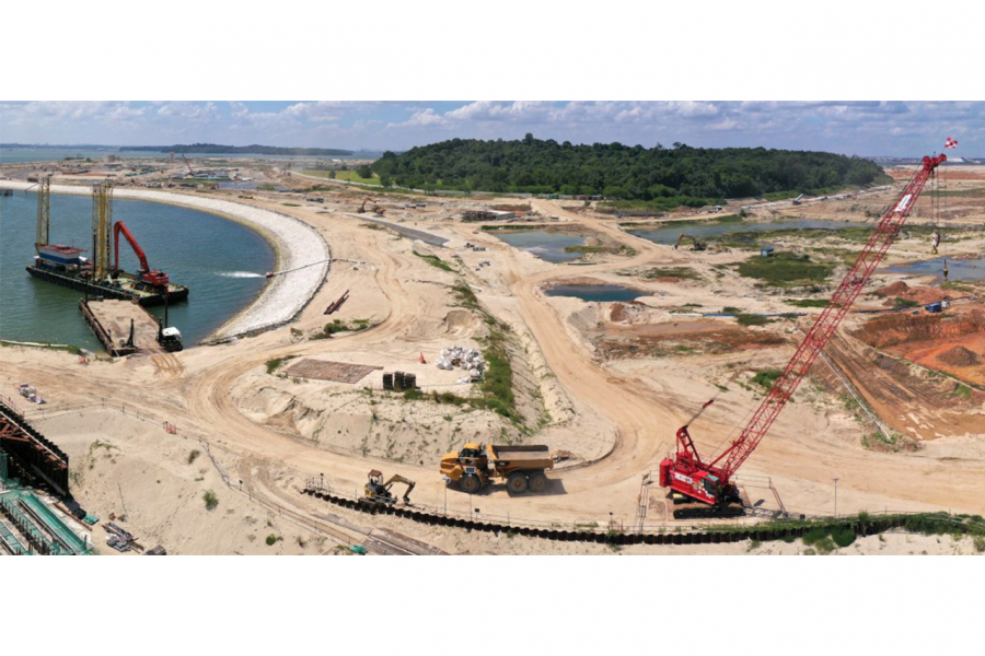 Boskalis Horizons: Pulau Tekong: Singapore’s First Polder